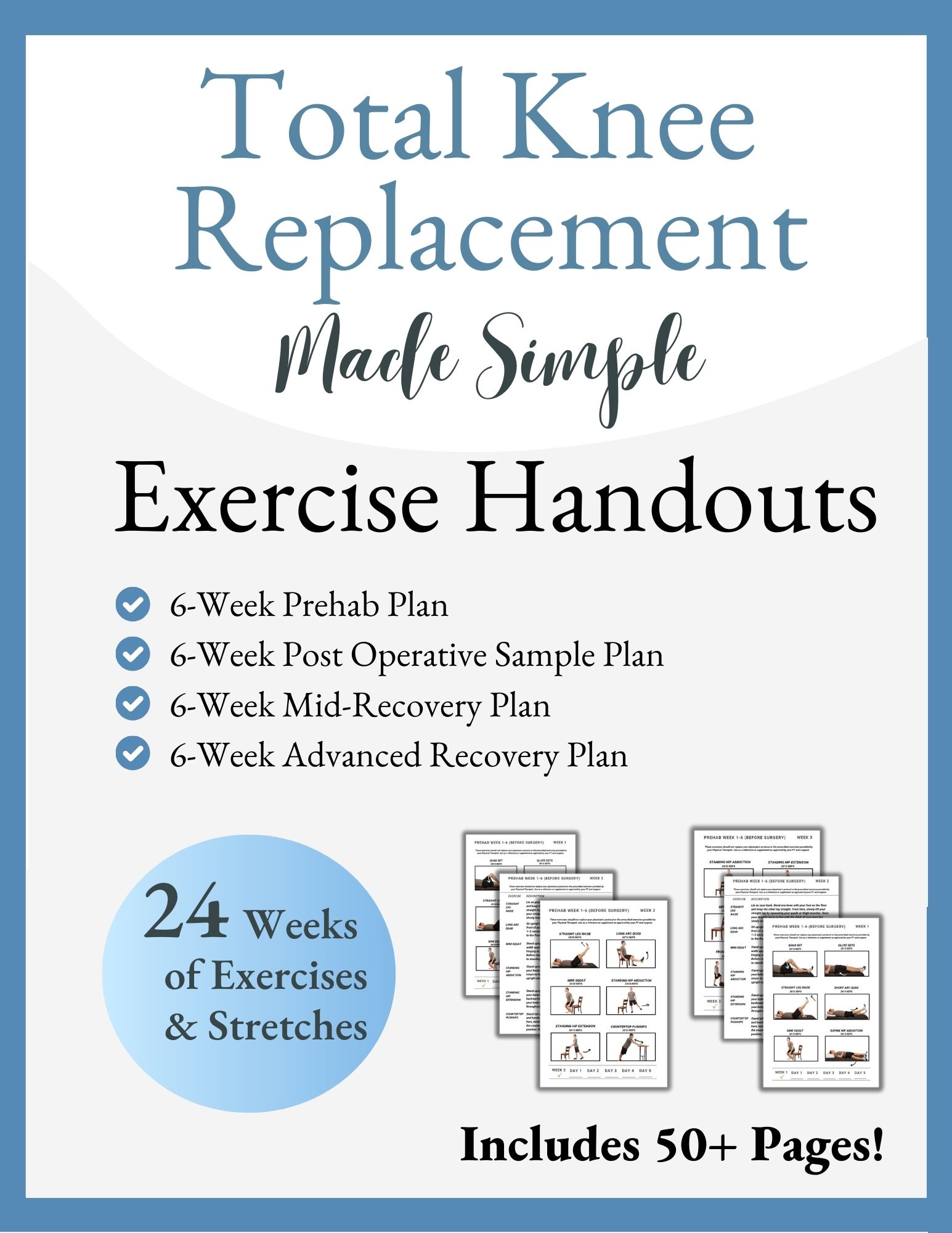 Total Knee Replacement Exercise Guides Total Knee Made Simple Total Knee Replacement Exercise Guides Total Knee Made Simple